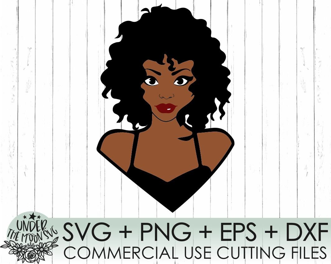 Afrocentric Svg Natural Afro Woman Svgafro Svg Natural - Etsy