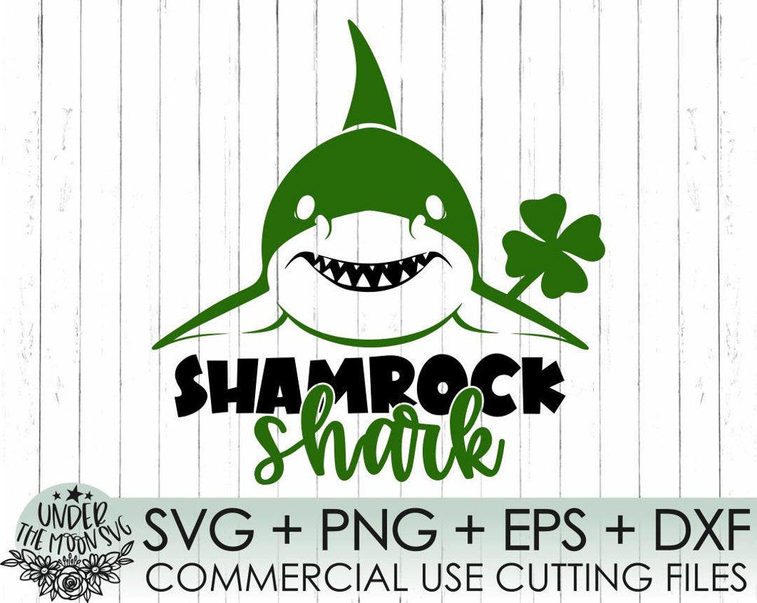 St Patrick's Day Shark Svg ,shamrock Shark Svg ,kids T Shirts - Instant ...