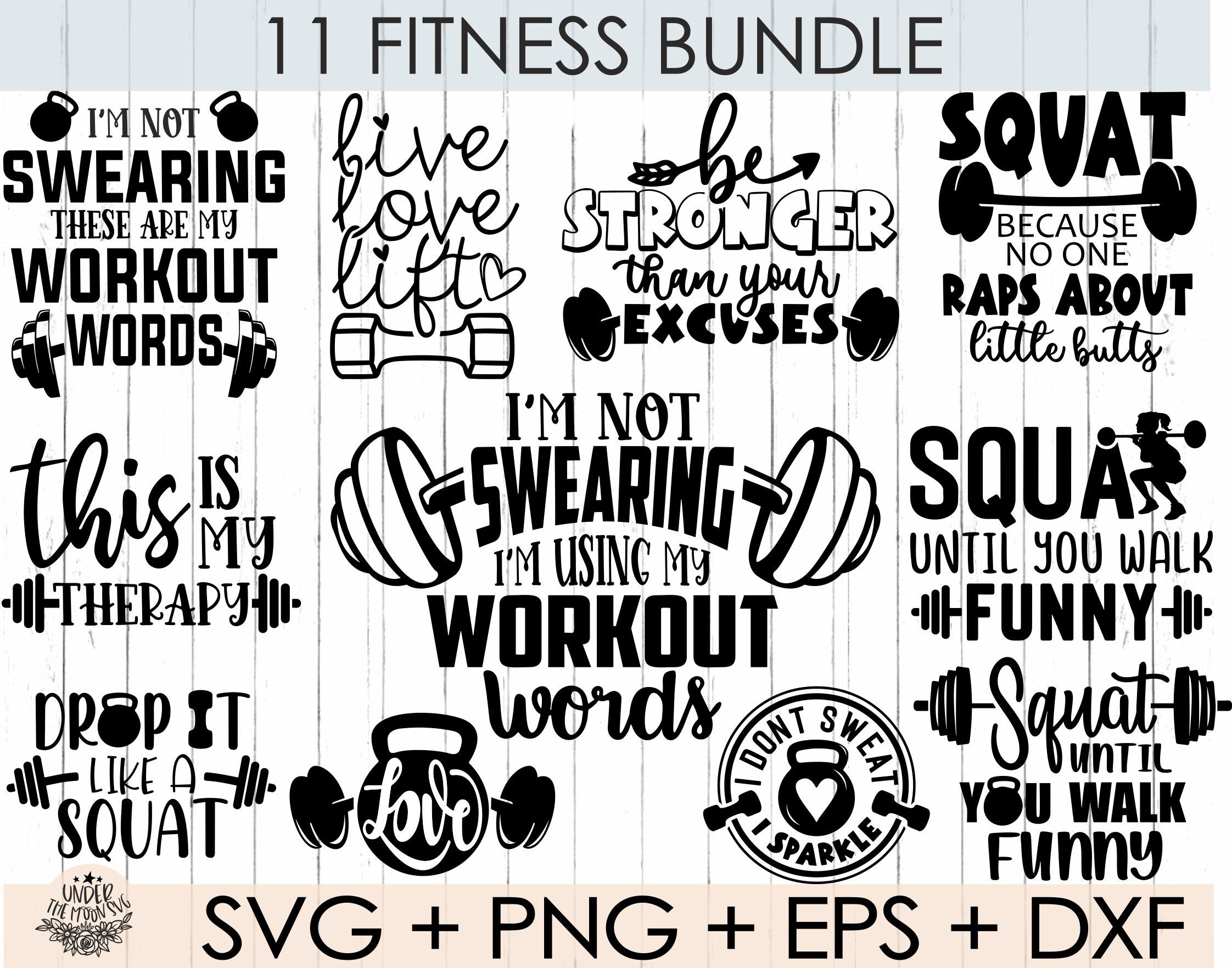 Gym Bundle Svg Fitness Bundle Svg Gym Svg Fitness Svg - Etsy