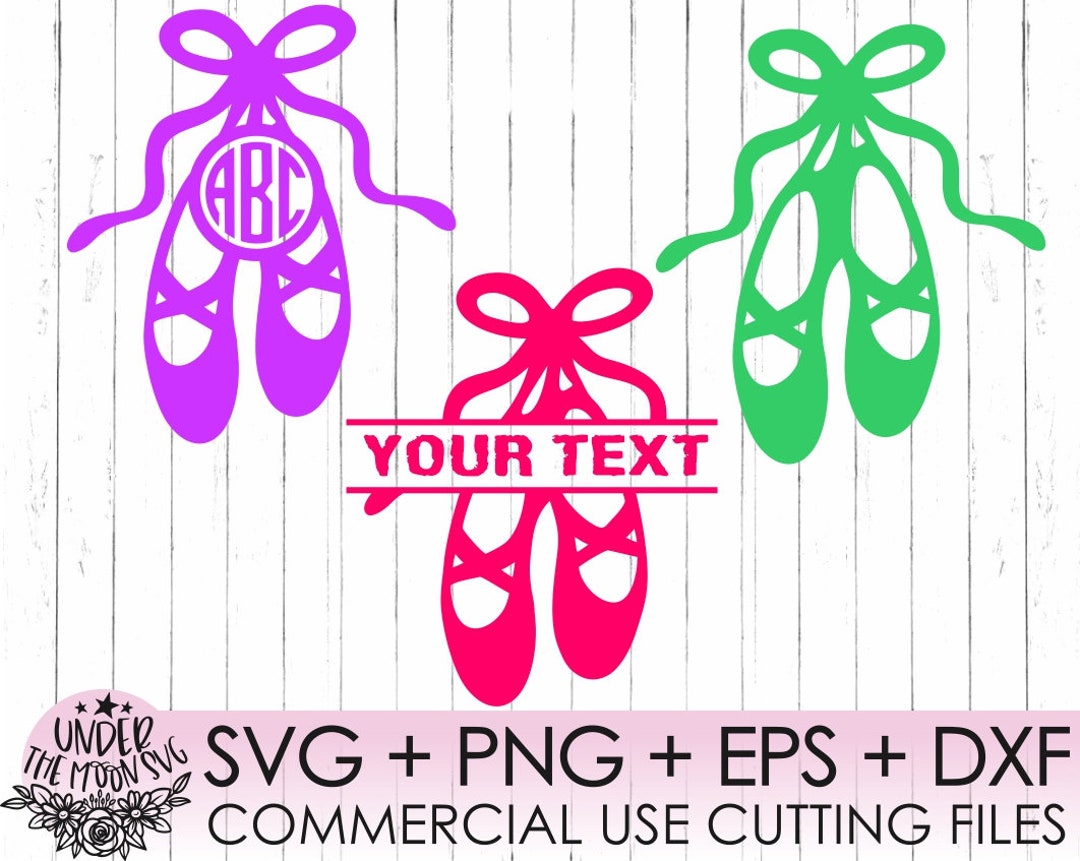 Ballet Shoes Monogram SVG / Ballerina SVG / Ballet Shoes SVG / Dance ...