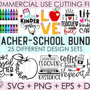 Teacher Bundle Svg,teacher Svg,back to School Svg,teacher Gift Svg ...
