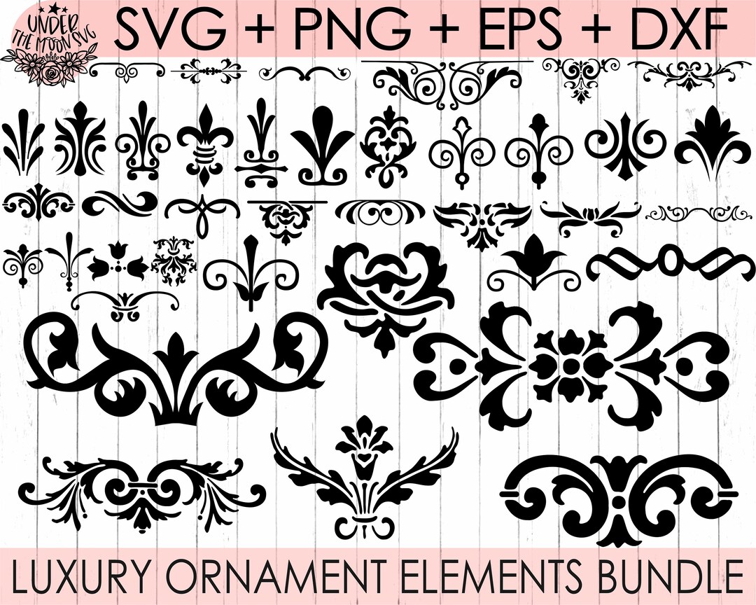 Ornamental Dividers Svg Decorative Elements Svg Svg Commercial
