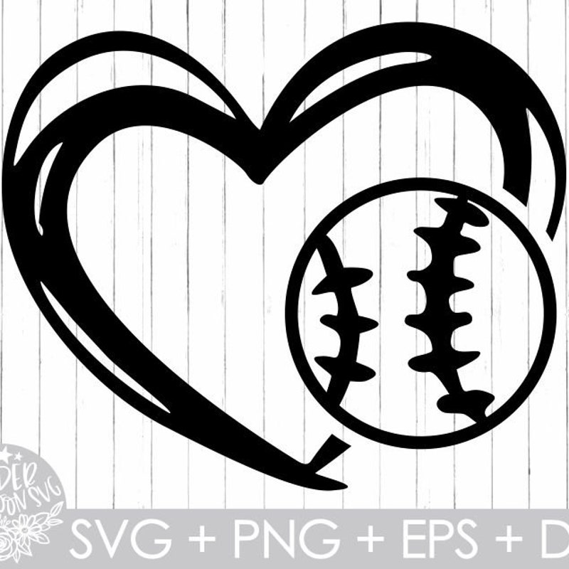 Baseball Heart - Etsy