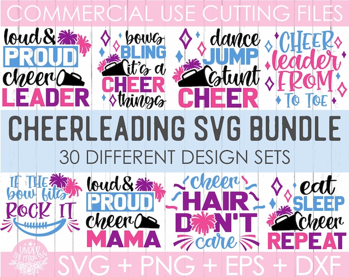 Cheer SVG Bundle, Cheerleading SVG, Cheer Svg, Cheer Squad Svg, Cheer ...