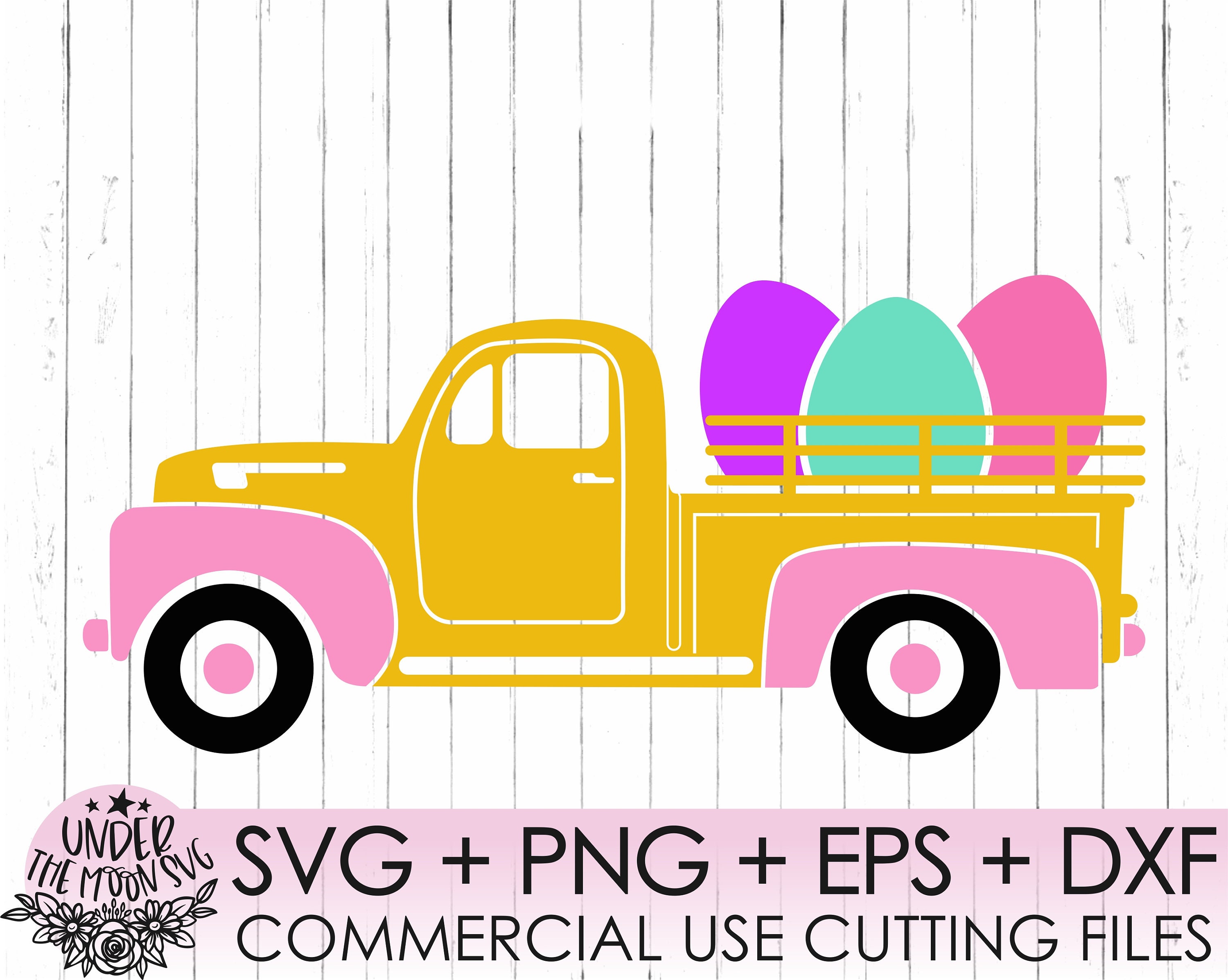 Easter Old Truck SVG / Easter Truck Svg / Easter Egg SVG / Easter Truck ...