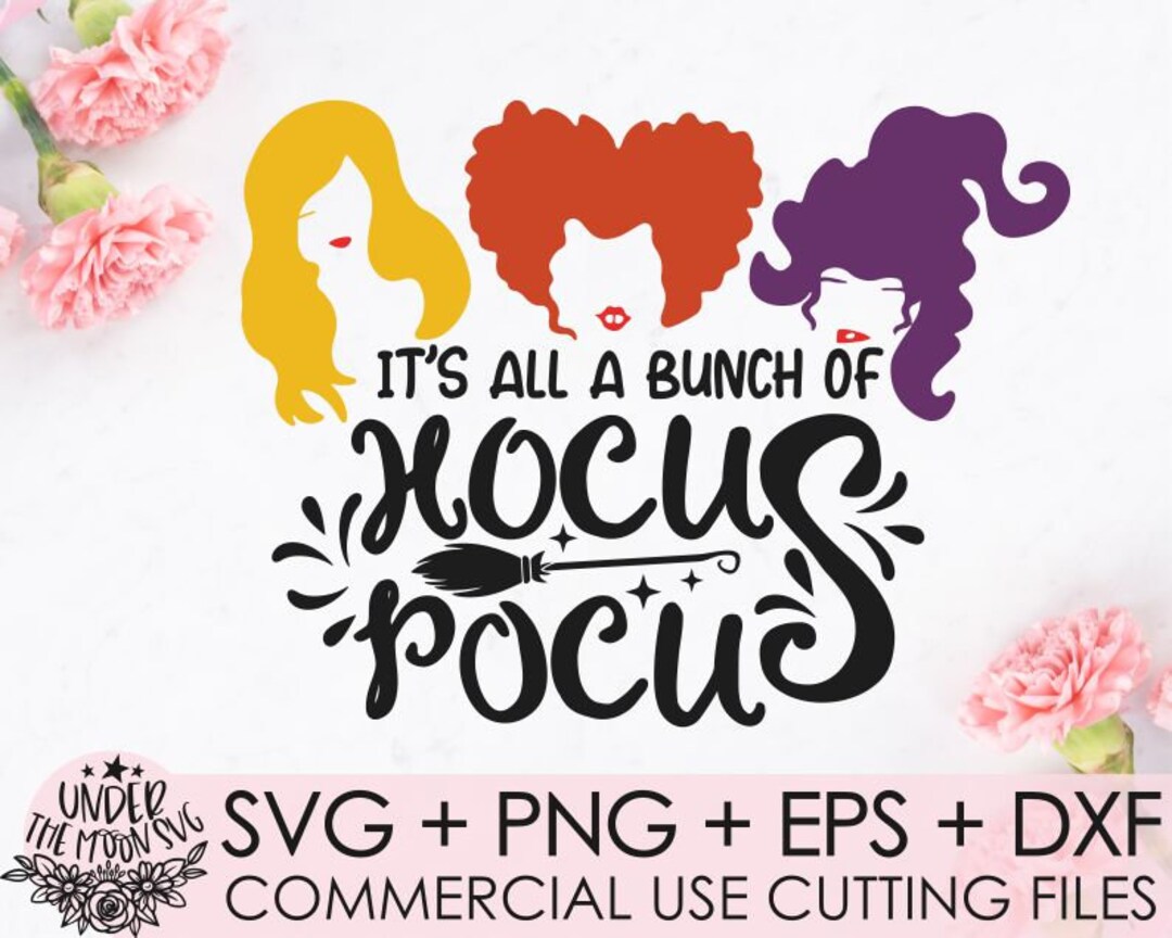 Hocus Pocus SVG / Sanderson Sisters SVG / Witches Hair Cute / Halloween ...