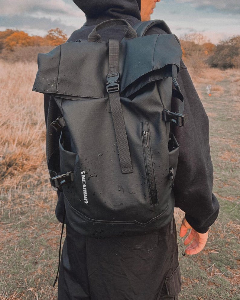 Classic Black Waterproof Work Backpack - 40L - Etsy