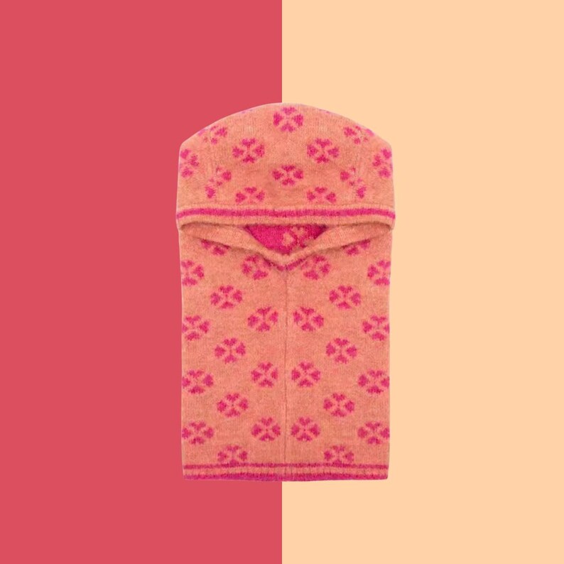 Pastel Orange Floral Balaclava - Etsy