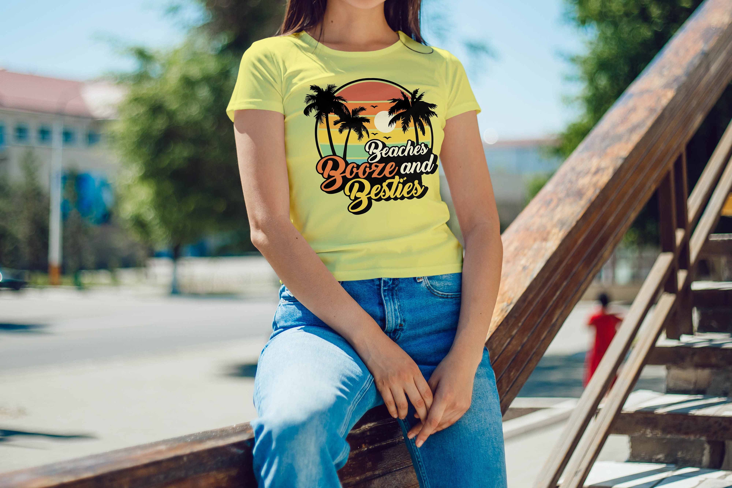 Summer Beach Booze and Besties PNG Beach Sublimation Summer - Etsy