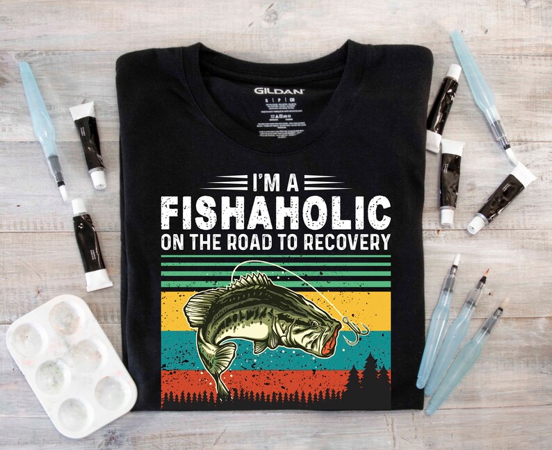 I'm a Fishaholic on the Road to Recovery PNG Retro PNG - Etsy