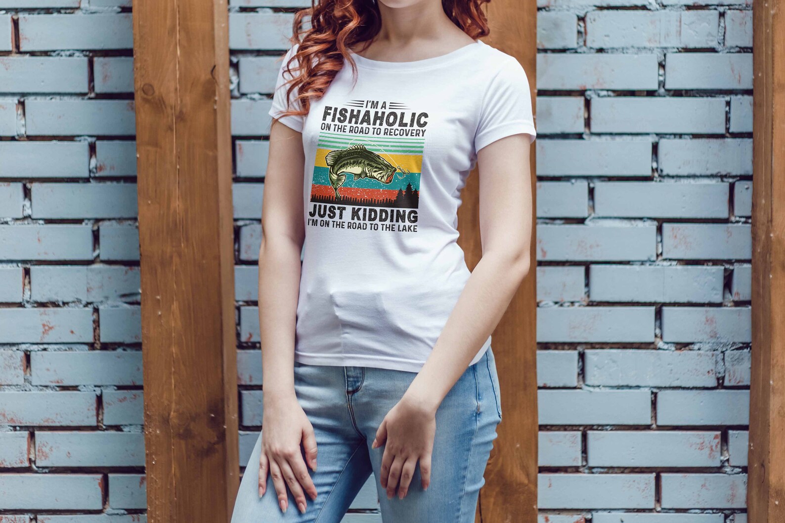 I'm a Fishaholic on the Road to Recovery PNG, Retro PNG, File for ...
