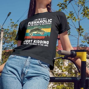 I'm a Fishaholic on the Road to Recovery PNG, Retro PNG, File for ...