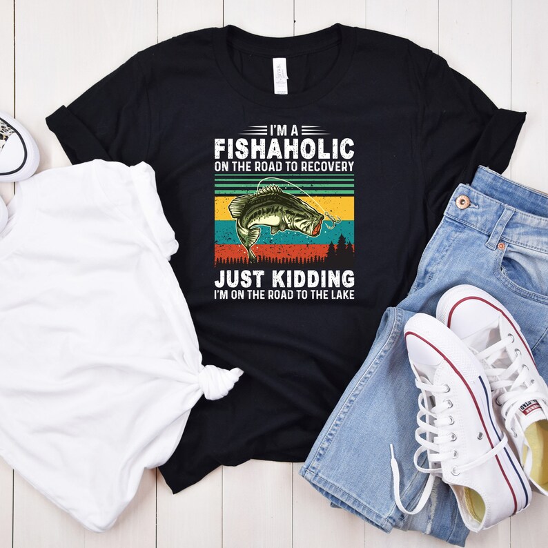 I'm a Fishaholic on the road to recovery PNG Retro PNG | Etsy