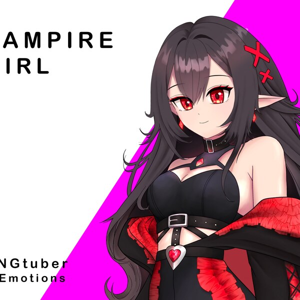 Vampire Vtuber Model - Etsy