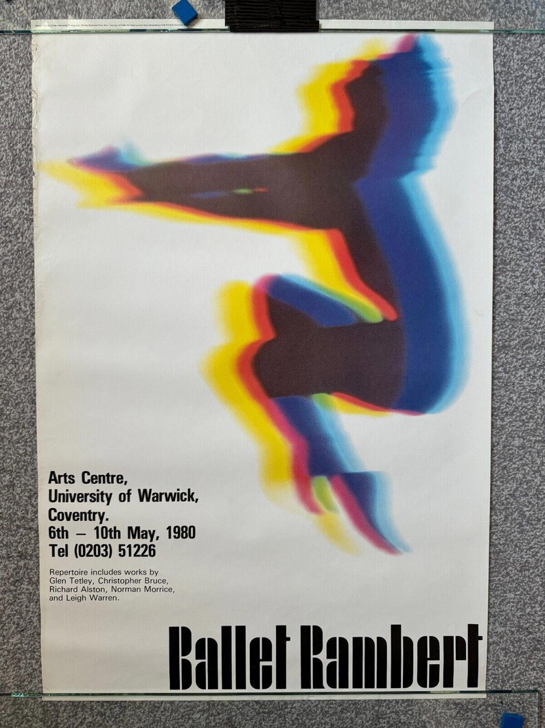 1980 Ballet Rambert Theatre Poster University of Warwick, Coventry - Etsy
