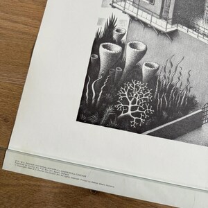 1988 M.C Escher Fine Art Print Poster Illustration Waterfall - Etsy