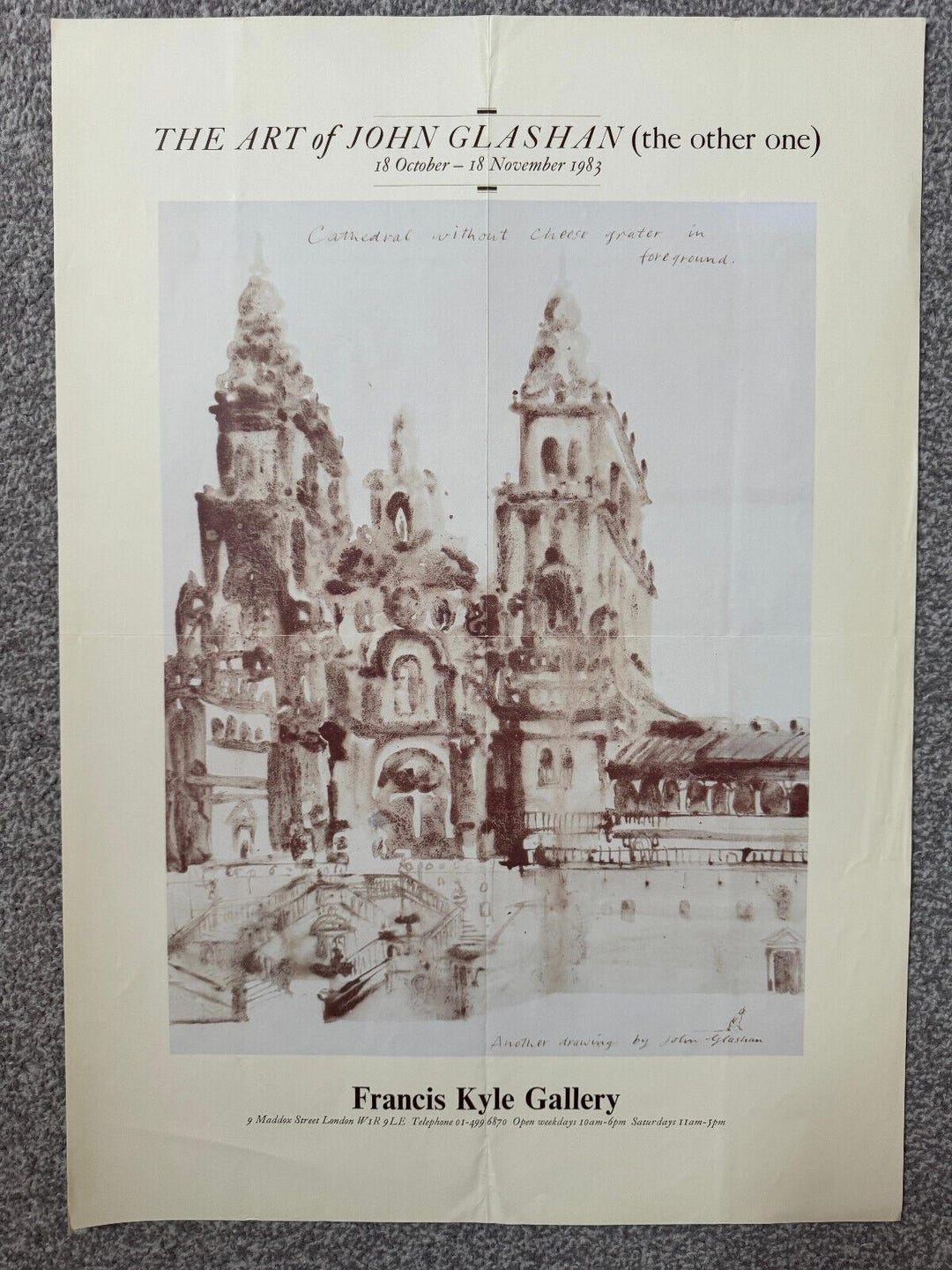The Art of John Glashan 1983 Art Exhibition Poster - Francis Kyle ...