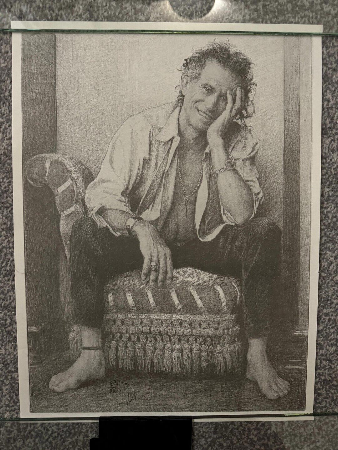 Rolling Stones/keith Richards Studio Limited Editions Art/drawing Print ...