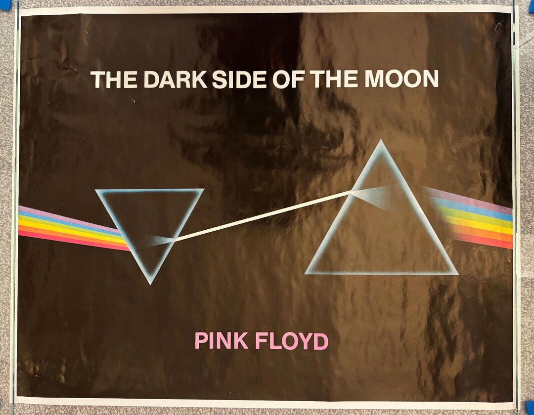Vintage Original 1973 Pink Floyd Dark Side of the Moon Promo Poster - Etsy