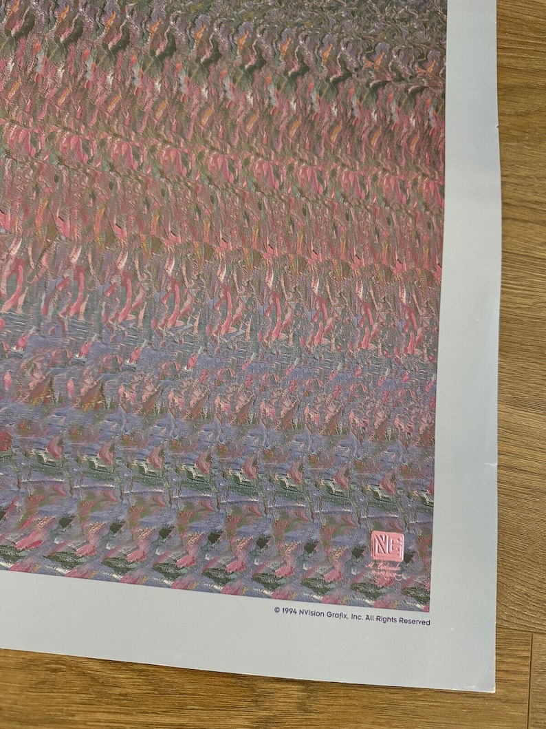1994 Nvision Grafix Magic Eye Illusion Poster - Romantic Impression ...