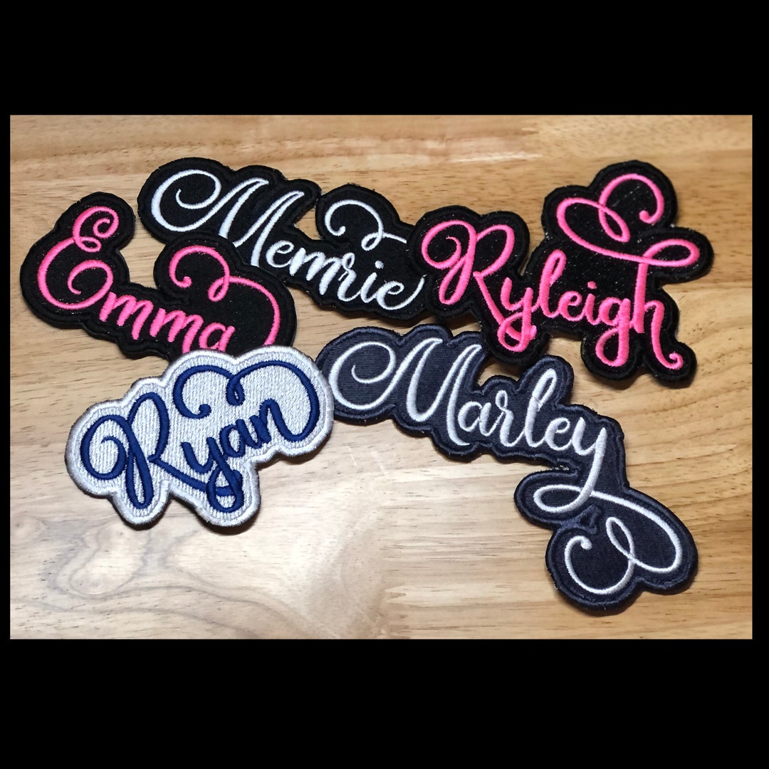 Personalized Embroidered Name Patch Iron On - Etsy