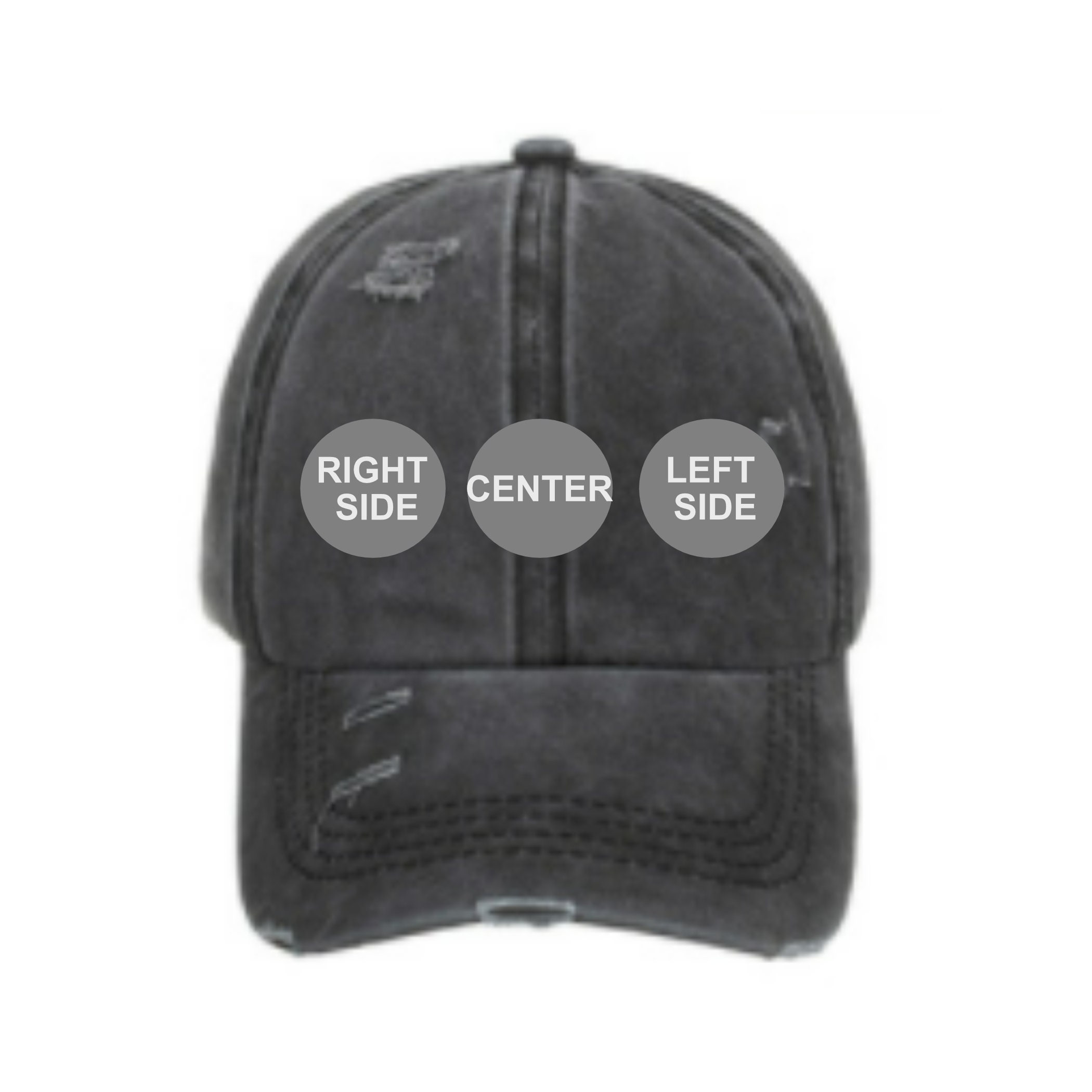 Custom Hat Distressed Ponytail Hat Women's Distressed - Etsy