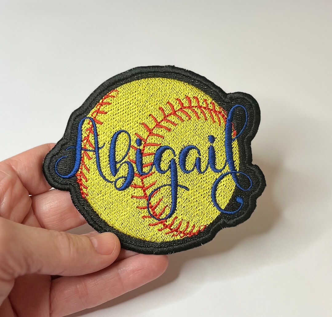 I Love Softball Iron on Patch Personalized Softball Patch Softball - Etsy