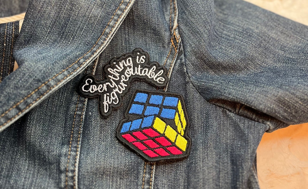 Rubik's Cube Iron on Patch - Etsy