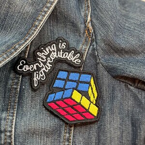 Rubik's Cube Iron on Patch - Etsy