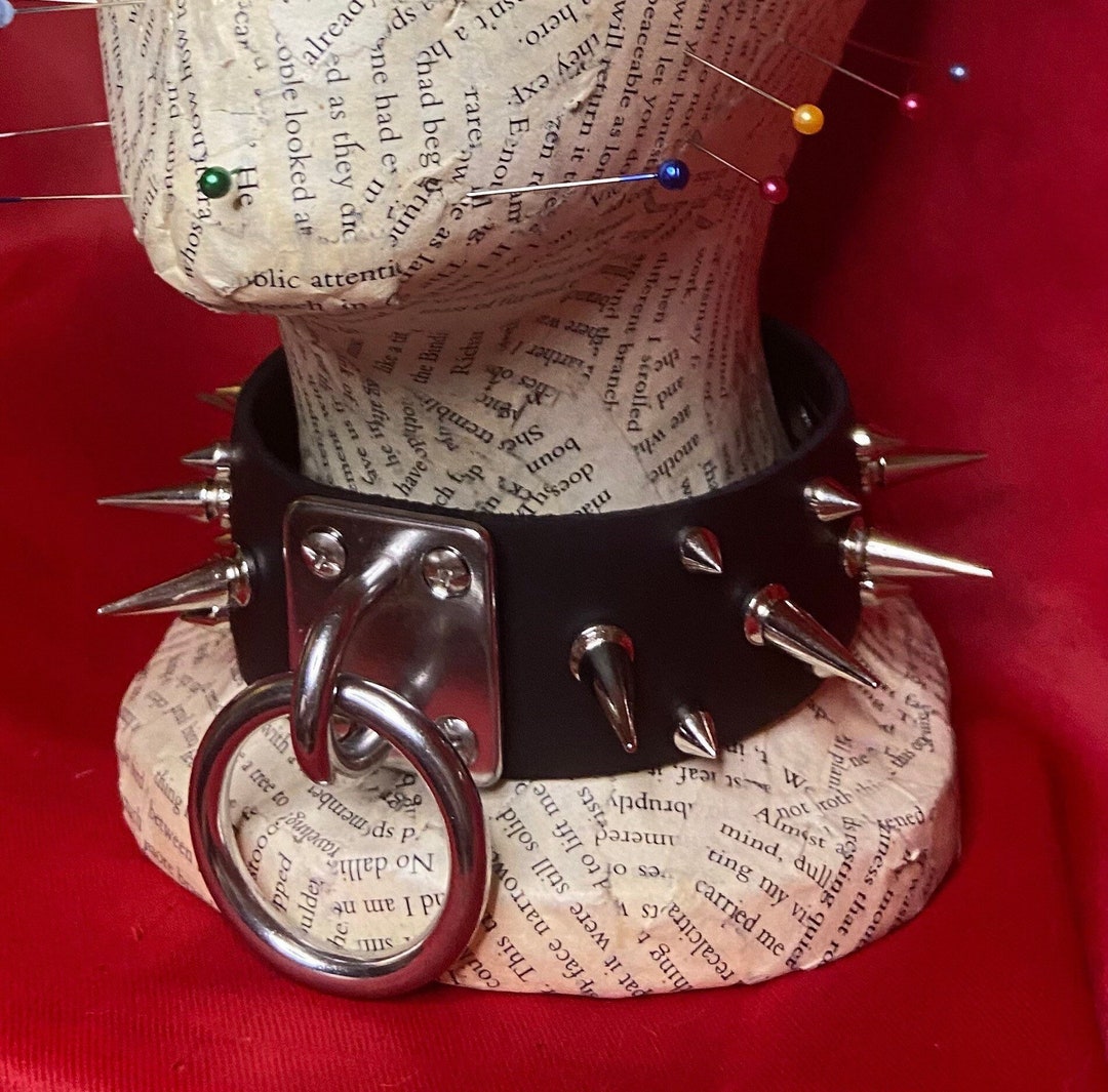Locked and Loaded Spiked Collar - Etsy