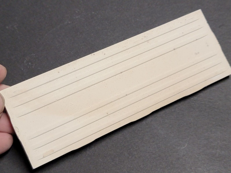 Vtg TILECREST Ceramic Edge Tile White W/black Flecks Gloss Bullnose 6x2 ...