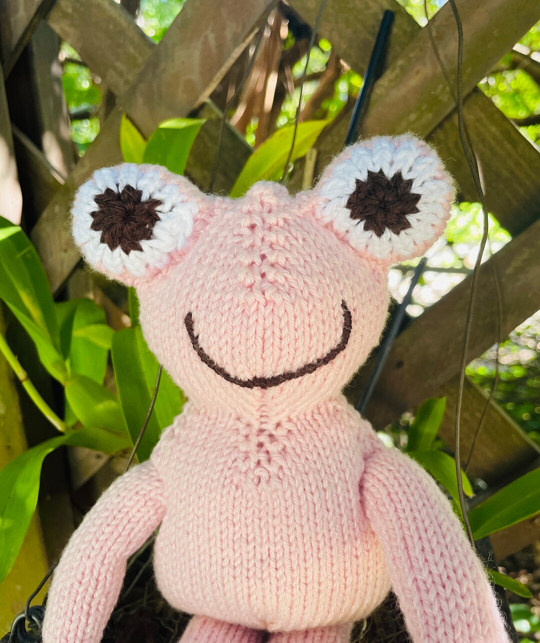 Kensie Plush Hand Knit Frog Sylvies Friend Sylvie Sees - Etsy