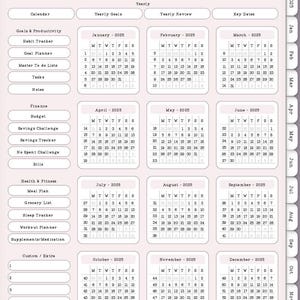 2025 Digital Planner: Ultimate Goodnotes Budget & Fitness (PDF) - Etsy