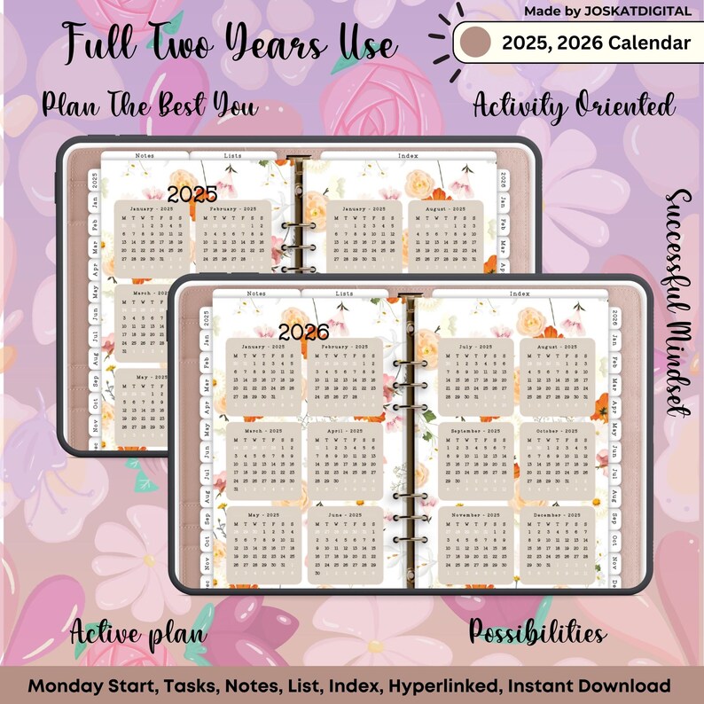 2025-2026 Digital Planner: Ipad, Goodnotes, Notability (digital ...