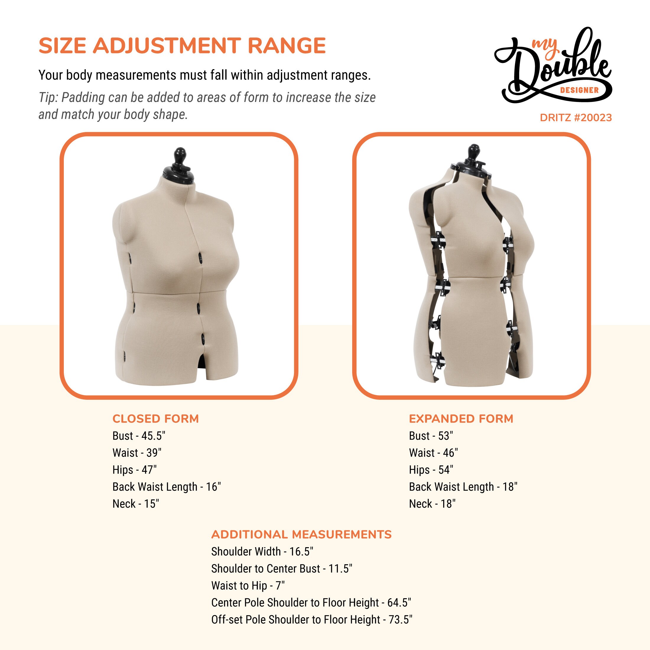 Dritz My Double Designer Adjustable Dress Form, Full-figure - Etsy