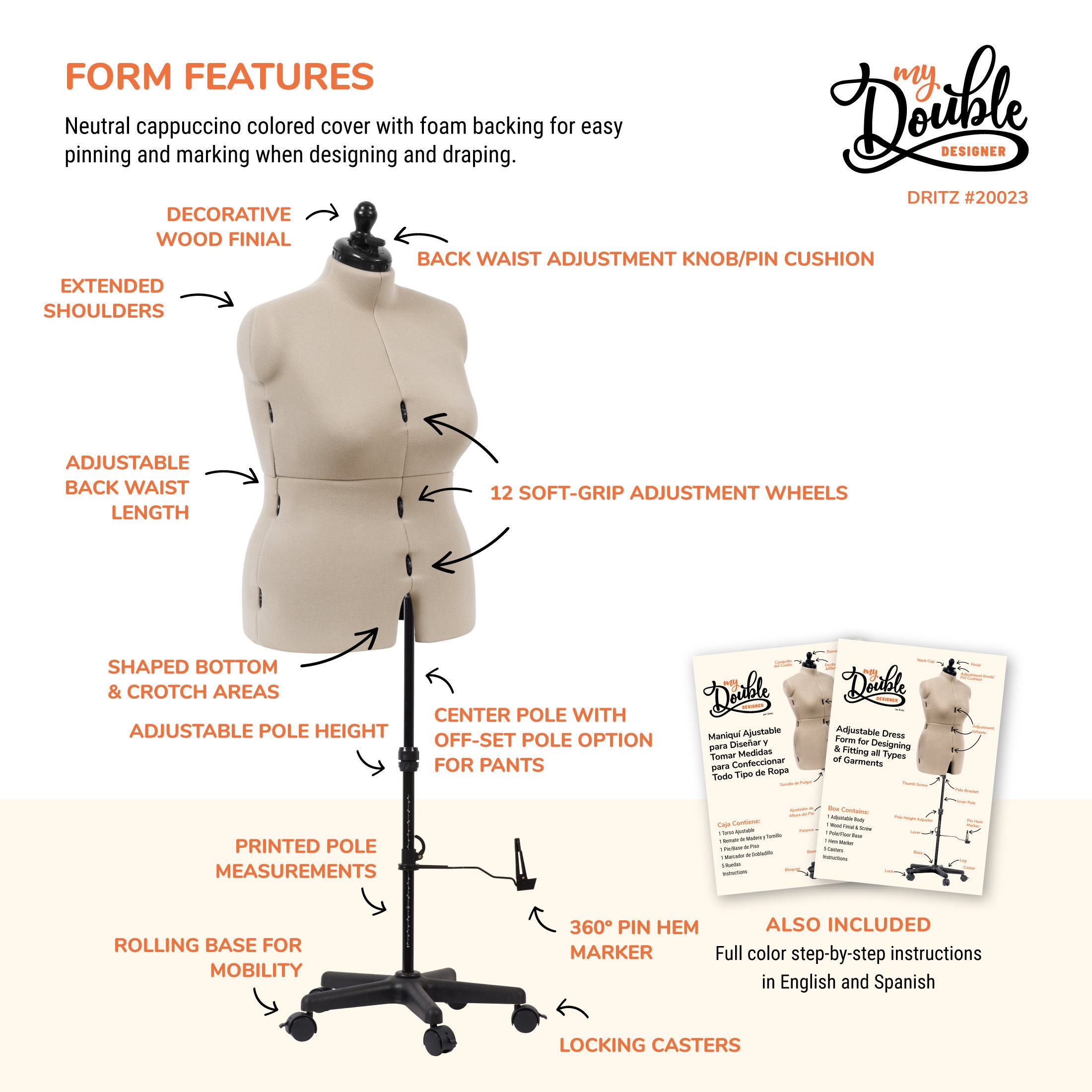Dritz My Double Designer Adjustable Dress Form, Full-figure - Etsy