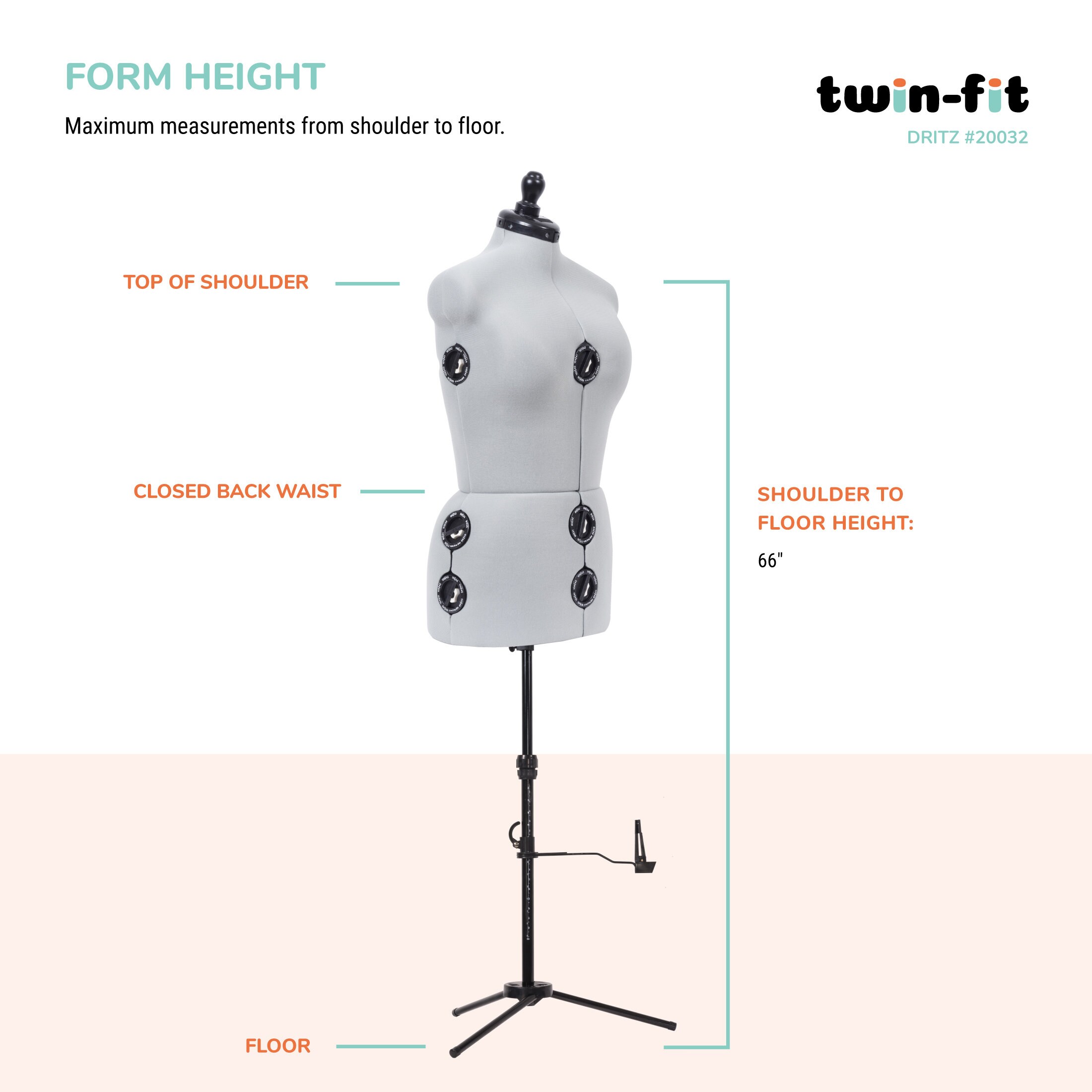 Dritz Twin-fit Adjustable Dress Form, Medium - Etsy