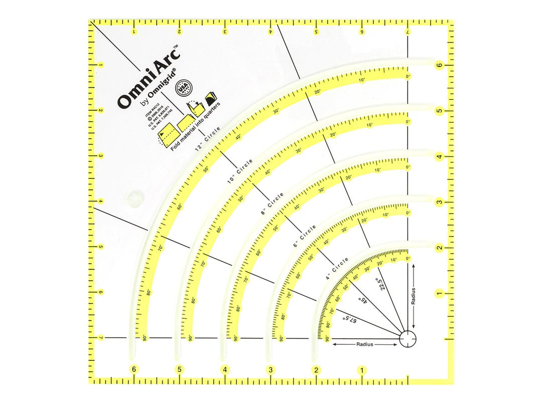Omnigrid Non-slip Circle Cutter Ruler - Etsy