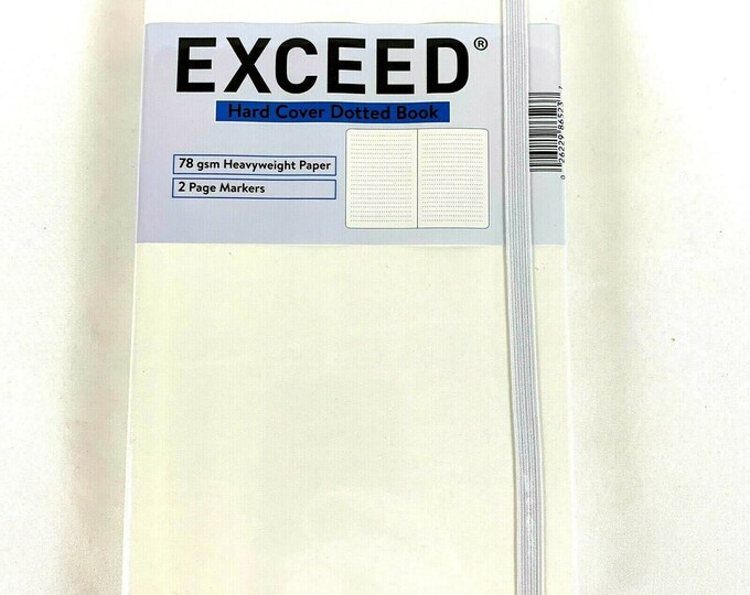 Exceed Dotted Hardcover Notebook Journal Bullet White 5 X 8 in 120 ...