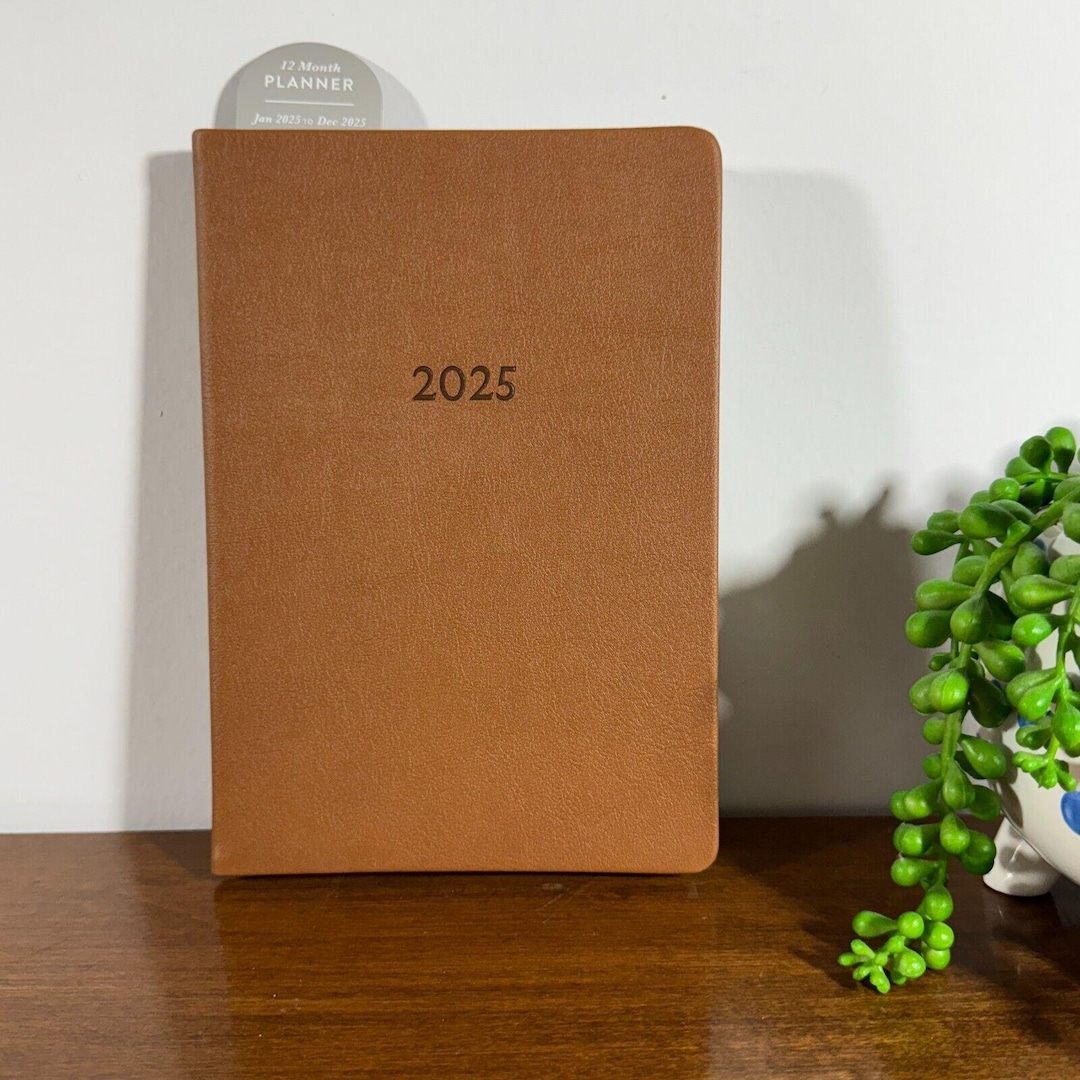 Eccolo 2025 Weekly Planner Brown 5.25 X 7.75 Inches Monthly Calendars ...