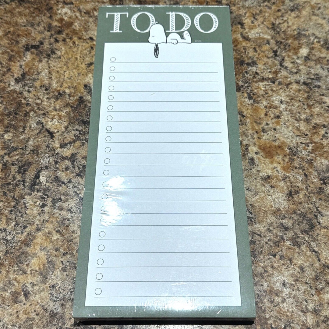 Peanuts Snoopy Note Pad 100 Sheets Graphique Magnetic - Etsy