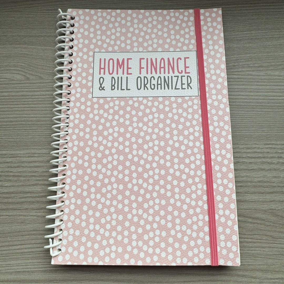 Home Finance Bill Organizer With Pockets Monthly Budget Planner Tracker ...