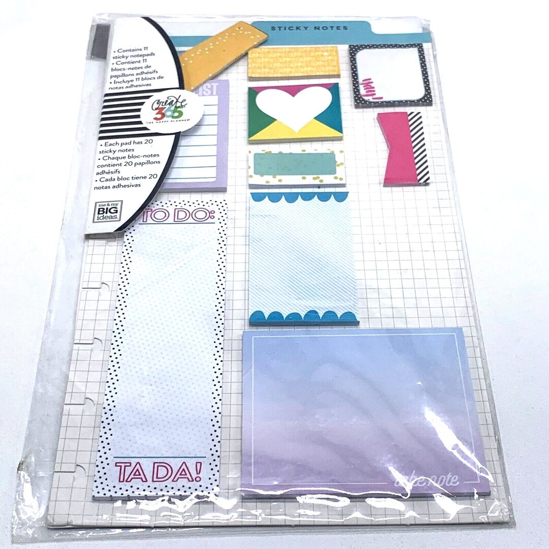 The Happy Planner Sticky Notes Pack Classic Size - Etsy
