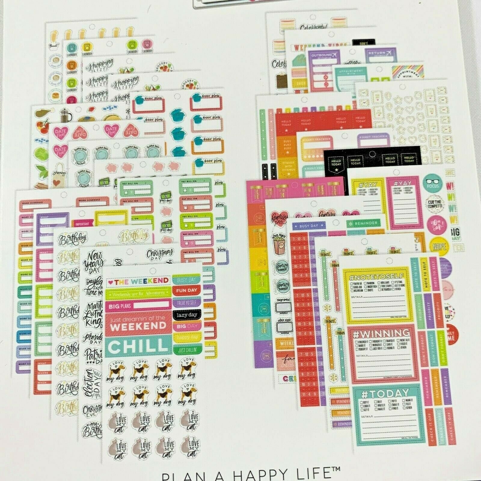 The Happy Planner Stickers Book Essential Planning 1009 Pieces - Etsy