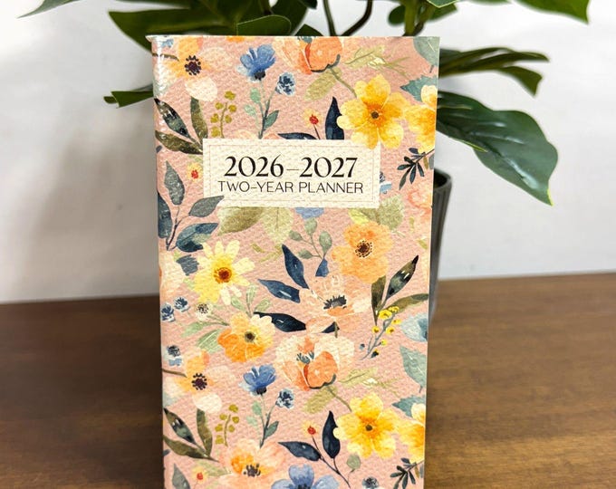 2026 2027 Two Year Planner Pocket Sized Floral 3.3x6 Inches Flowers - Etsy