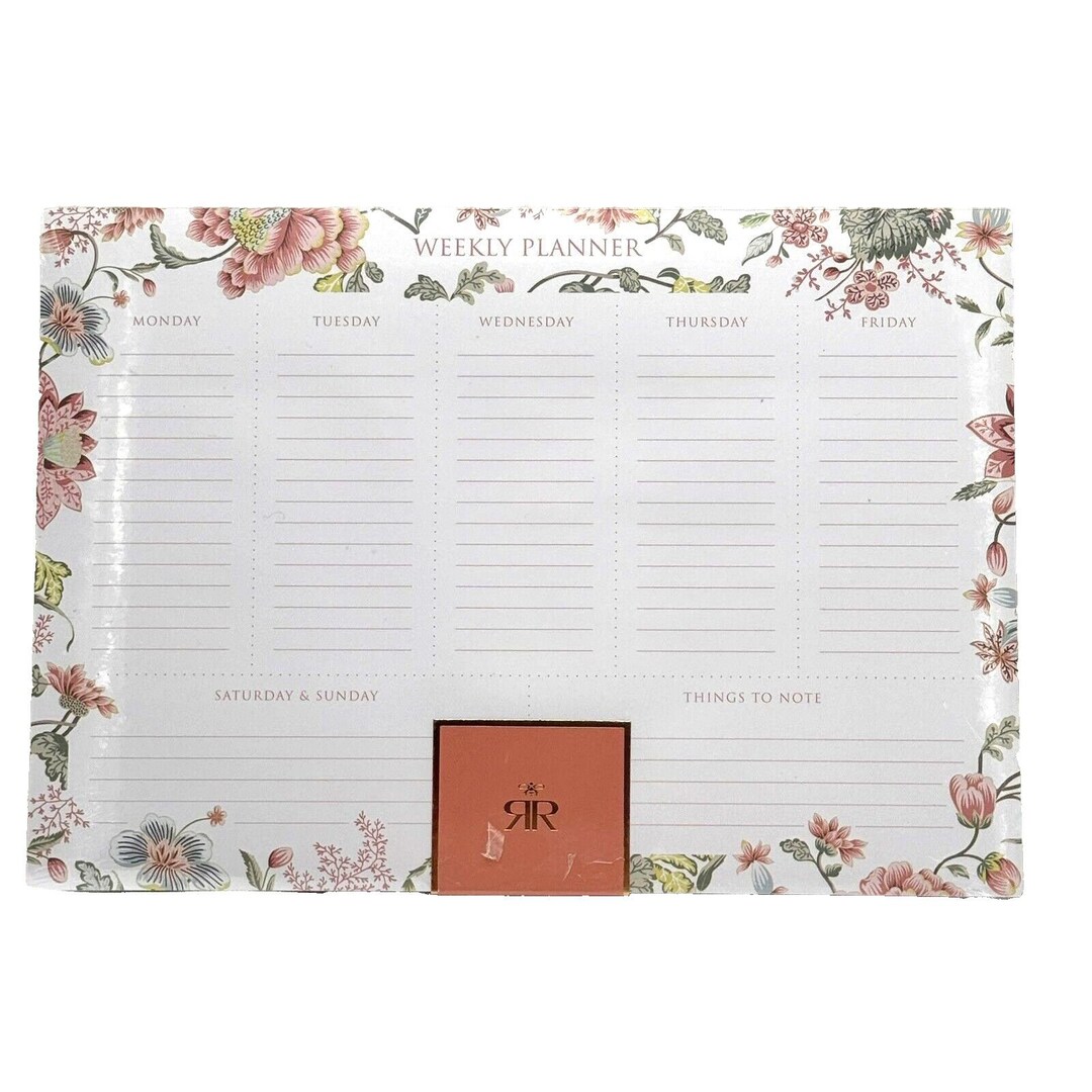 Weekly Desk Calendar Planner Pad Undated to Do Roberts and Reid 7x10 - Etsy