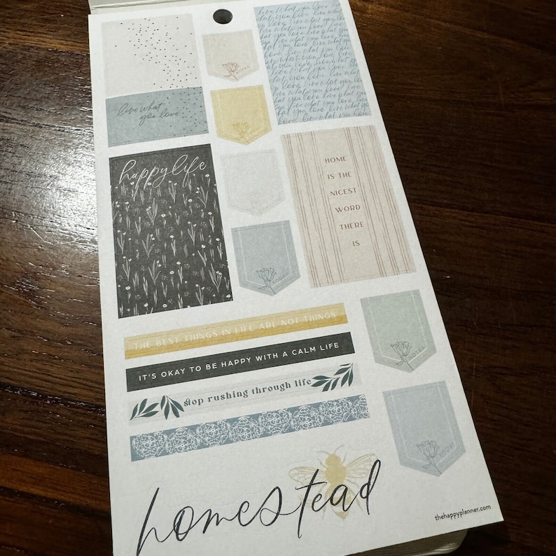 Libro de pegatinas Happy Planner Homestead Stickers 580 piezas - Etsy ...