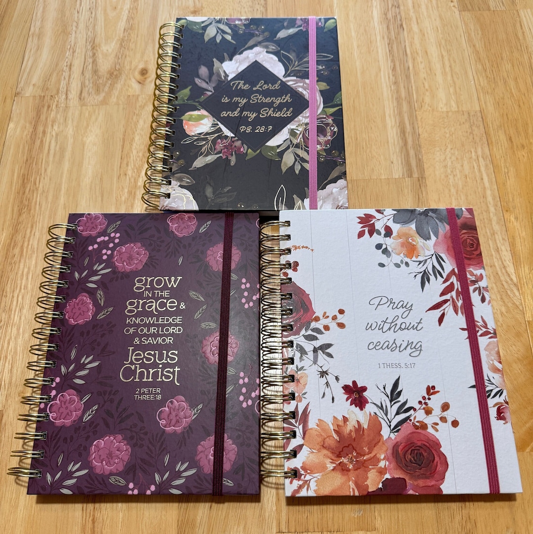 Faith Journal Notebook Bible Verses Inspirational Elastic Closure 216 ...