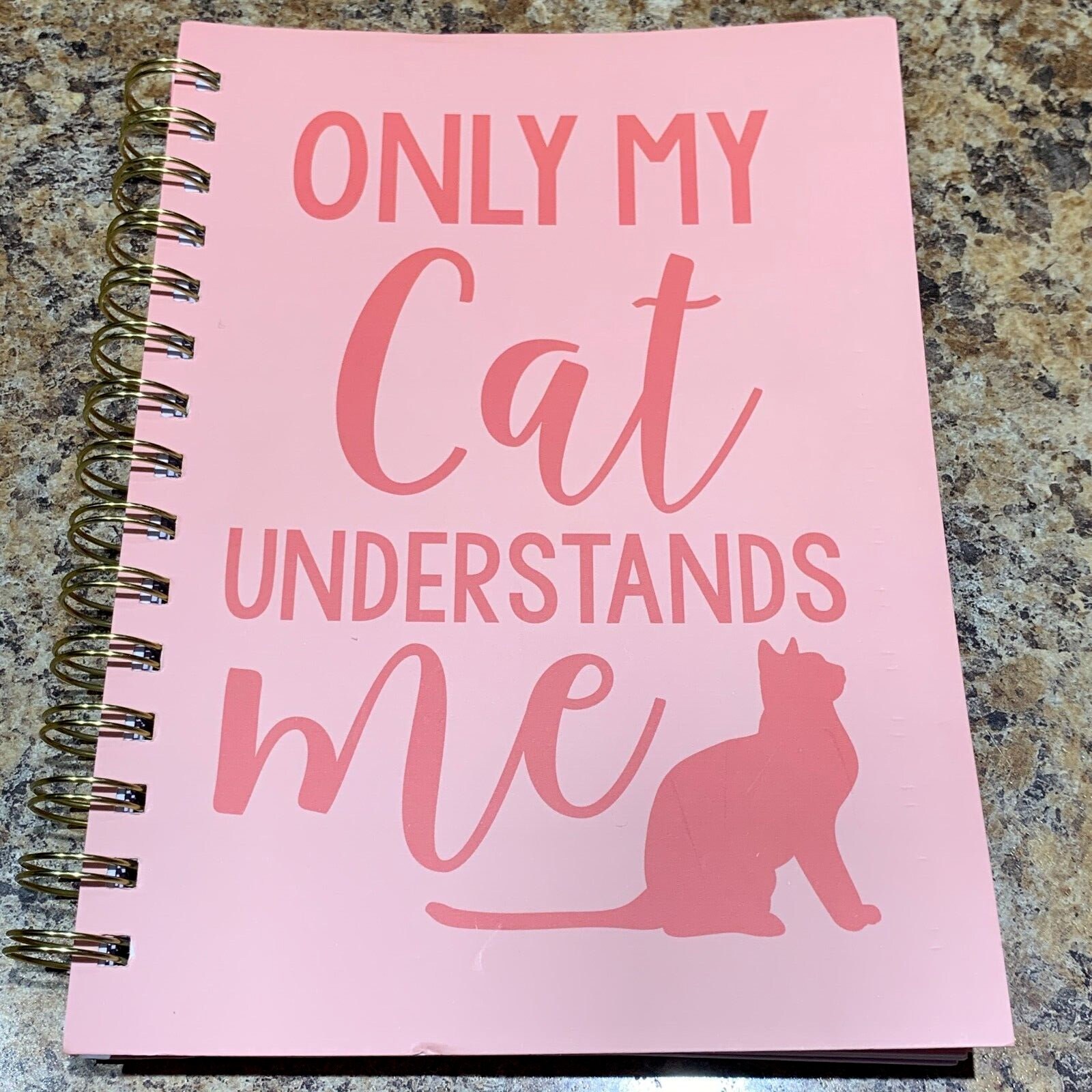 Cat Notebook Lined Paper Ruled Pages Pink Only My Cat - Etsy