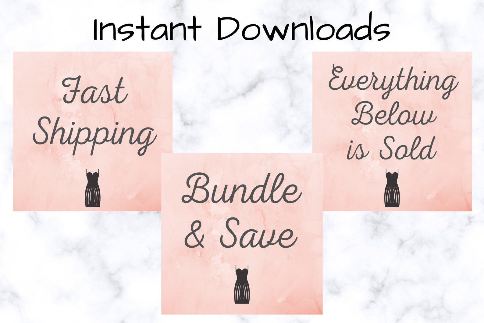 Poshmark Closet Signs Boutique Signs Pink and Grey - Etsy